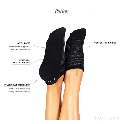 TAVI NOIR Parker Lightweight Sock for Run, Hike, Bike - No Show Sport Socks, Fresh, Medium