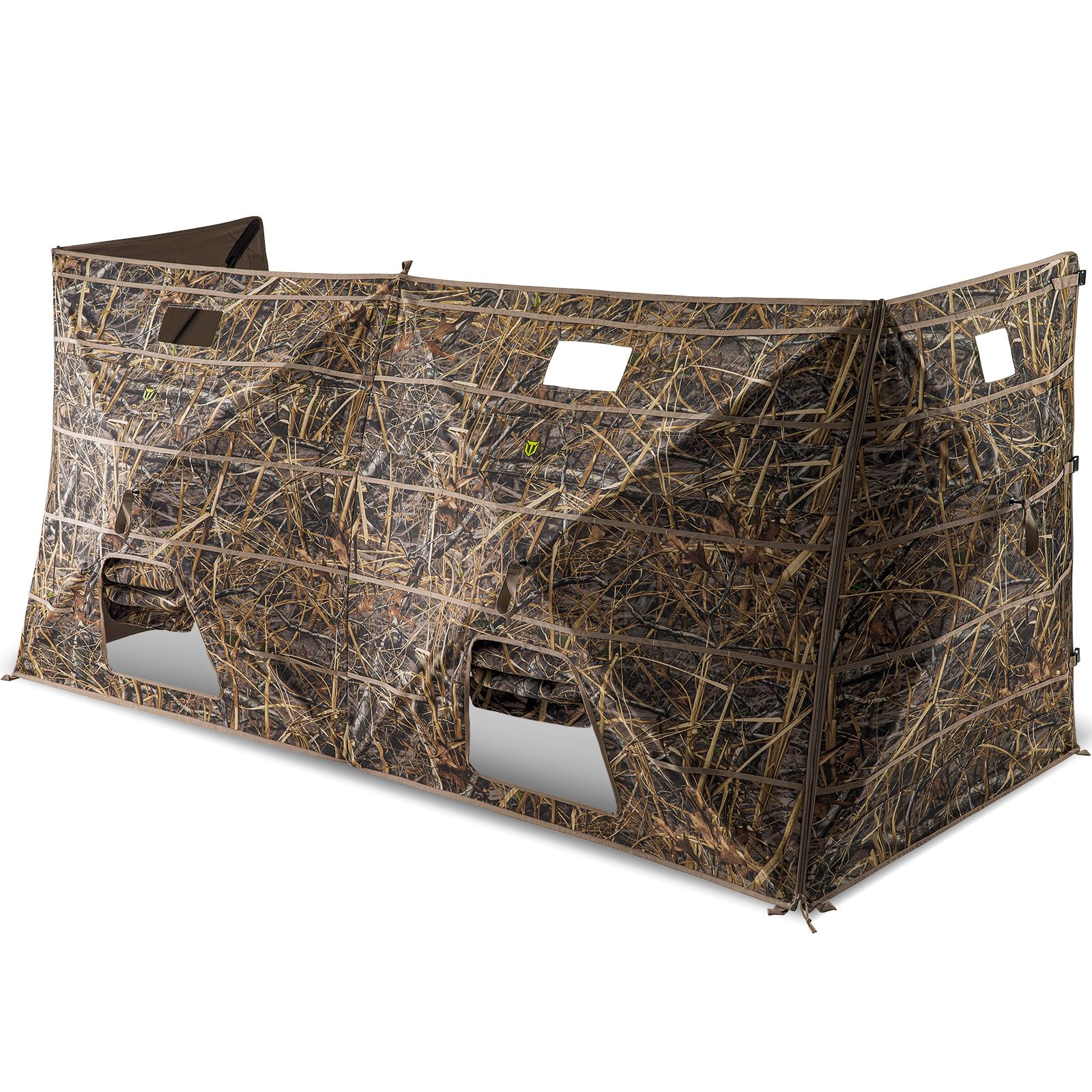 TIDEWE Hunting Blind Panel with Carrying Bag, 3-4 Person Pop-up Waterfowl Blinds, Resilient Field Duck Hunting Tent(Next Evos)