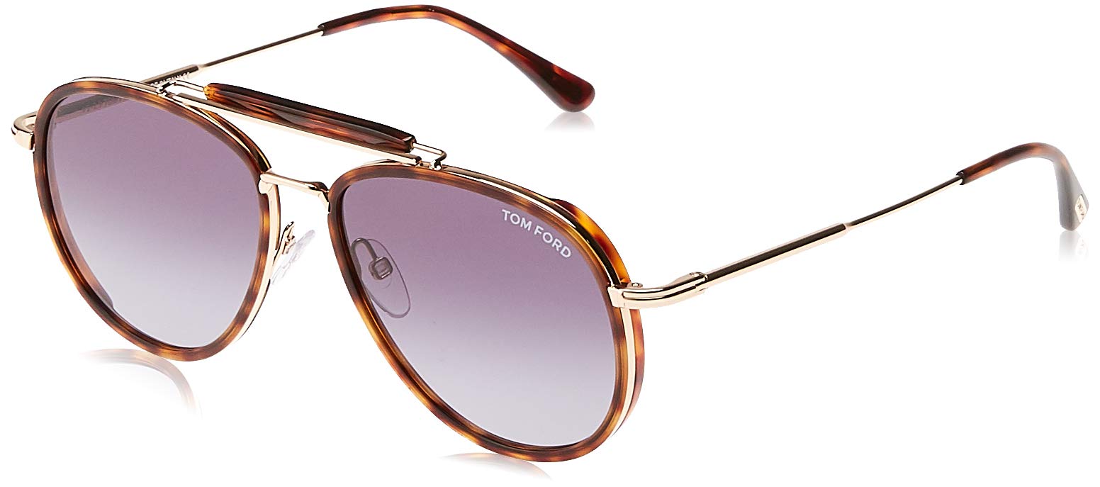 Sunglasses Tom Ford FT 0666 Tripp 54W red havana/gradient blue