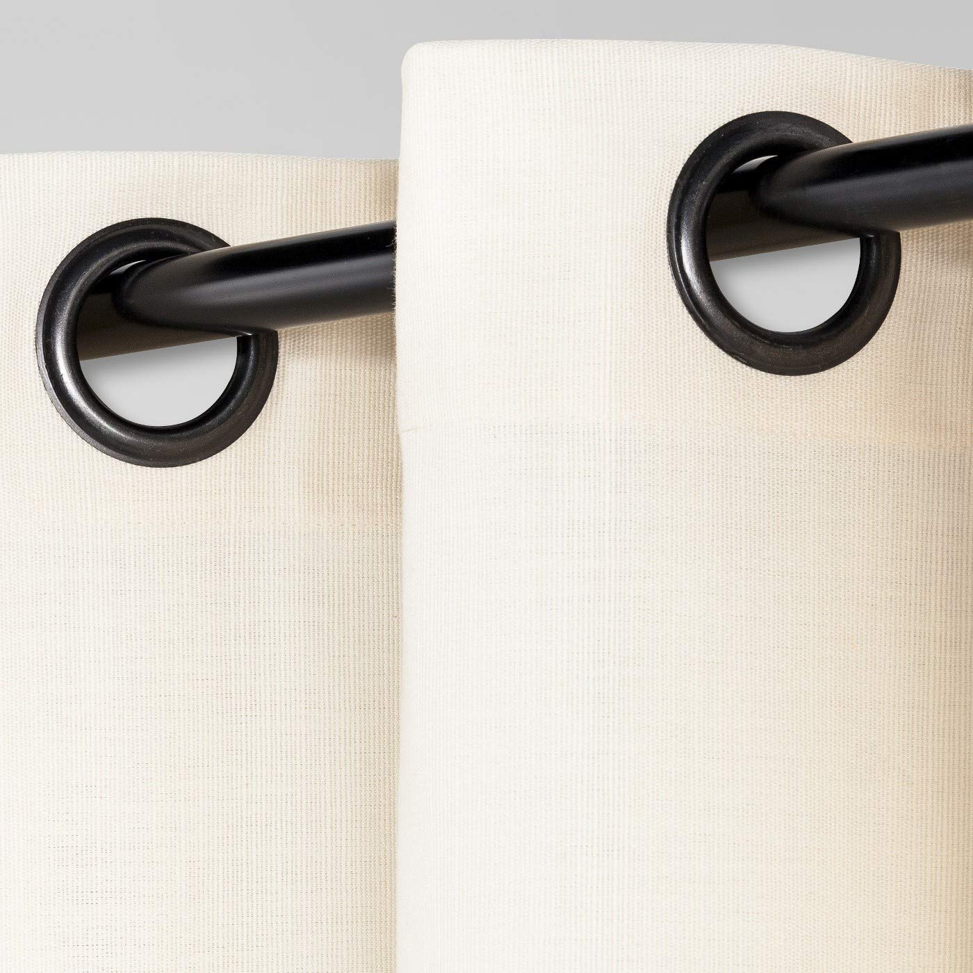 Threshold Light Filtering Natural Solid Window Panel Cream 54"x 108" 100% Cotton