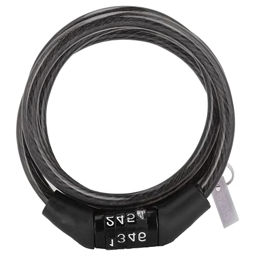 Xirfuni Easy to Operate, Coded Bicycle Lock, Bike Coded Cable Lock, High Strength Durable Anti-Theft for Bike Children Mountain Bicycle Home