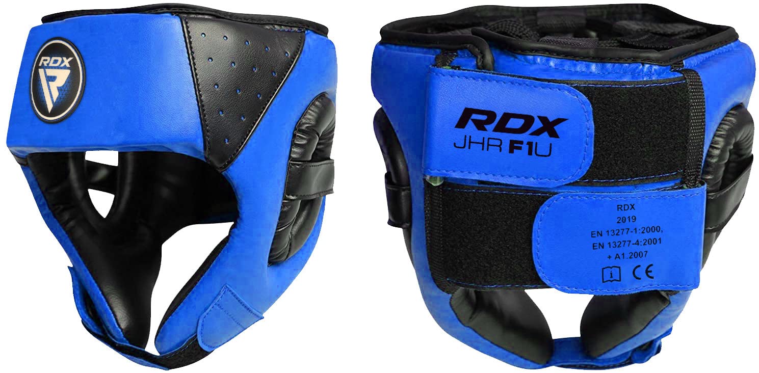 RDX Maya Hide Leather Kids Boxing MMA Headgear Junior Head Guard Children Youth Helmet