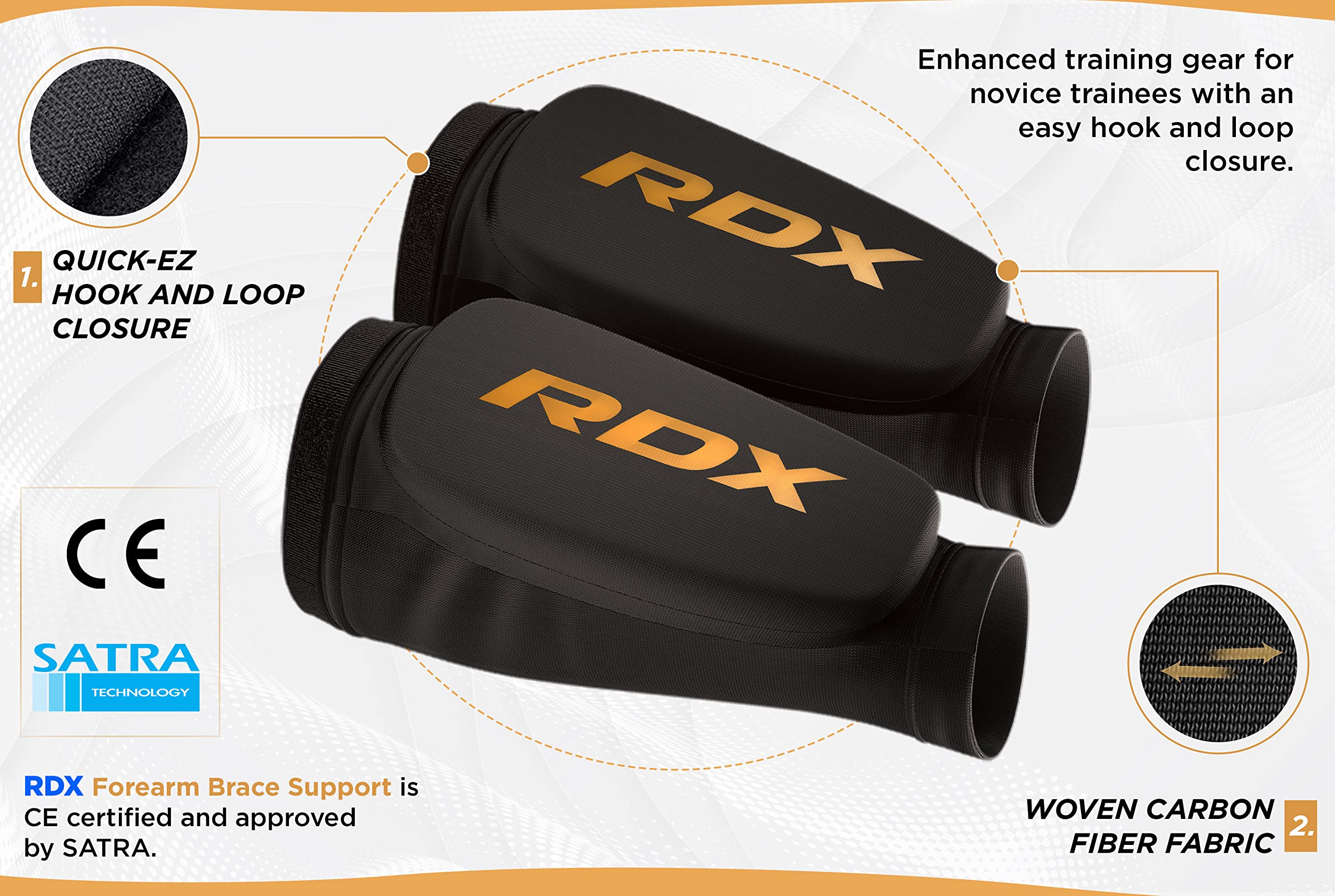 RDX MMA Forearm Support Brace Boxing Sleeve Pads Guard Compression Gym Wrap Padded Protector