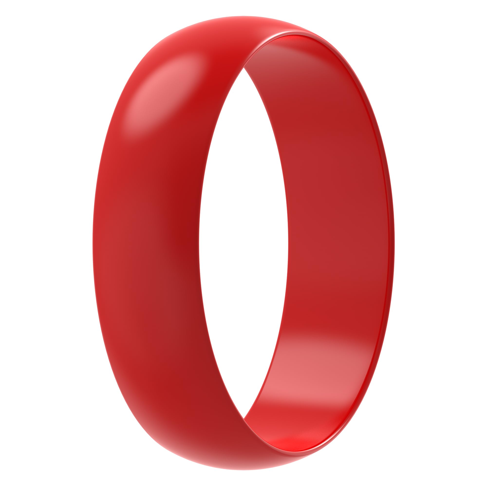 ThunderFit Silicone Wedding Ring for Women - 1 Ring (Women Red, 7-7.5 (17.80mm)