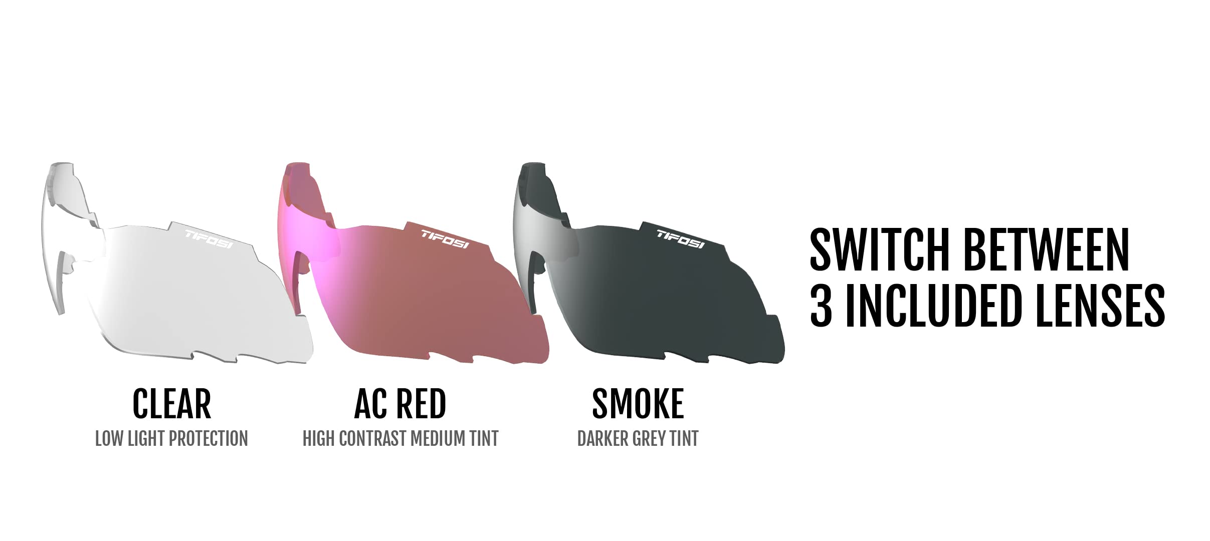 Tifosi Davos Cycling Sunglasses Crystal Black w/Enliven Bike lens