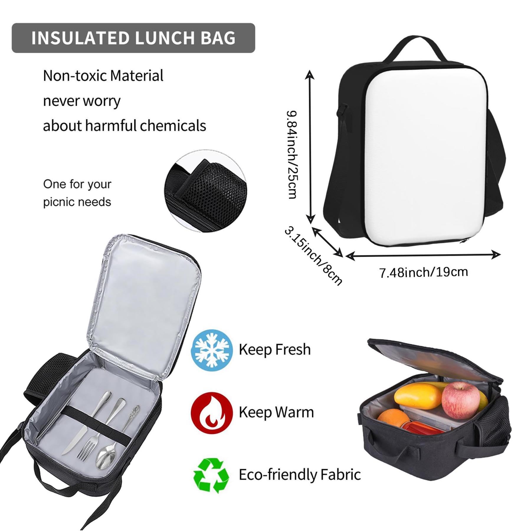 ULLQXGV Game Backpack Set 3Pcs Cartoon Backpack Set Large Capacity Bookbag with Lunch Bag & Pencil Case Combo Set