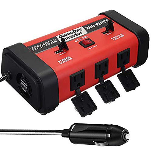 Supcool 200W Car Power Inverter DC 12V to 110V AC with 2 USB Car Charger Adapter