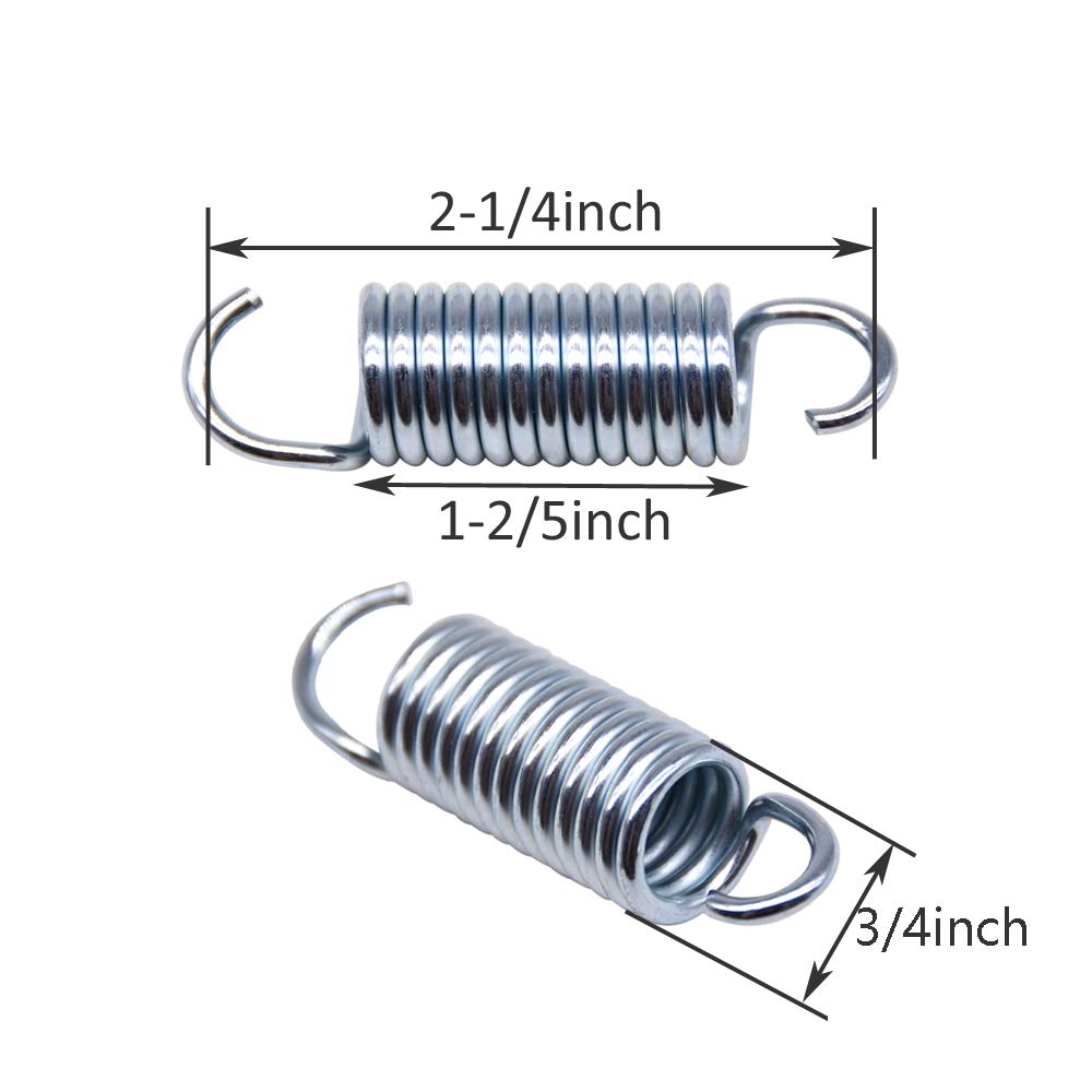 YOOGU 2-1/4inch (6Pcs) Furniture Mechanism Extension Tension Springs Replacement for Recliner Sofa Chair Bed