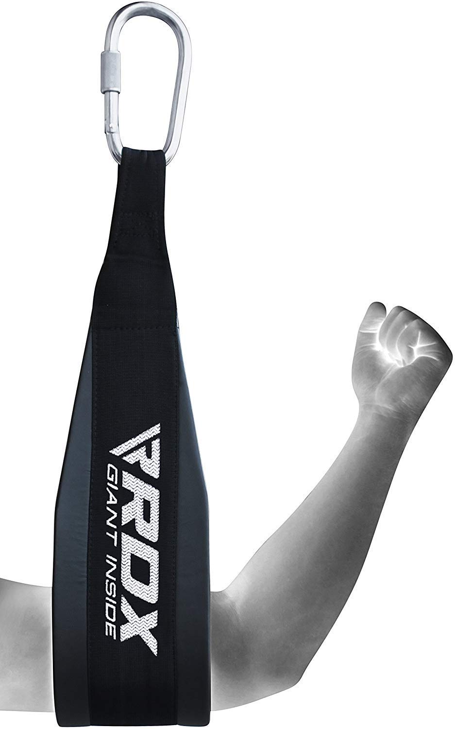 RDX AB Straps Weight Lifting Abdominal Exercise Padded Slings- Maya Hide Leather Strap Steel D-Rings Safe Lock Door Hanging- Great for Leg Raises Chinning Pull up Gym Fitness Workout