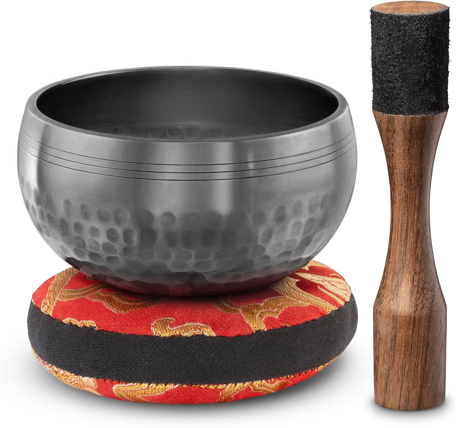 Tibetan Singing Bowl Set â Authentic Hand-Tuned Sound Bowl for Meditation â Complete Meditation Bowl Kit with Cushion, Mallet & Guide â Perfect Tibetan Bell for Yoga, Relaxation, & Sound Healing