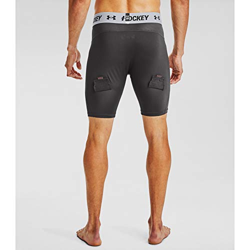 Under Armour Men's Hockey Compression Shorts , Jet Gray (010)/Mod Gray, Medium