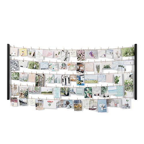 Umbra Hangit Picture Frame and Wall Decor Set for Photos, 26" x 60", Black, 80