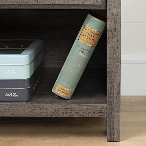 South Shore Ulysses 1-Drawer Nightstand Fall Oak