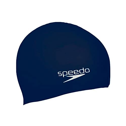 Speedo Polyester Unisex Swimming Swim Pool Cap Hat Adult - Navy Blue
