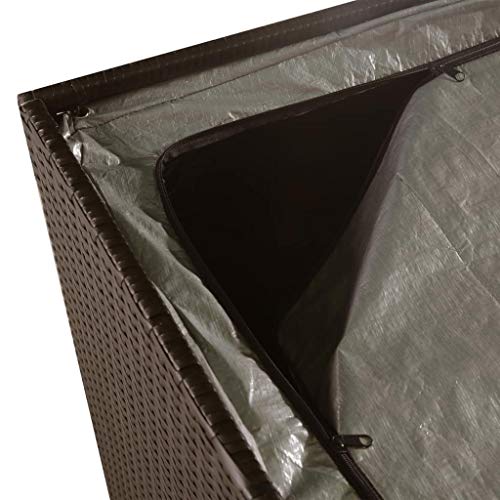 Unfade Memory Garden Storage Box Outdoor Storage Deck Box Patio Furniture 59"x39.4"x39.4"