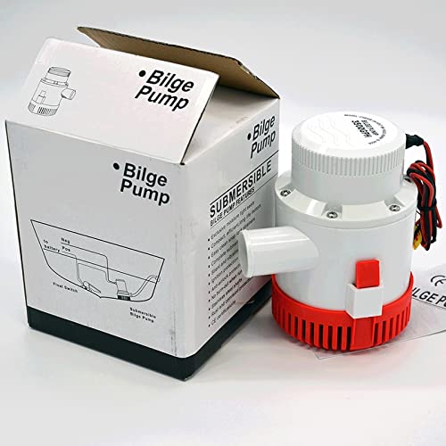 XuuSHA Hand Bilge Pump 3500GPH Electric Water Pump, Dc 24 Volt Submersible Boat Water Pump Bilge Pump Automatic (Voltage : 24V)