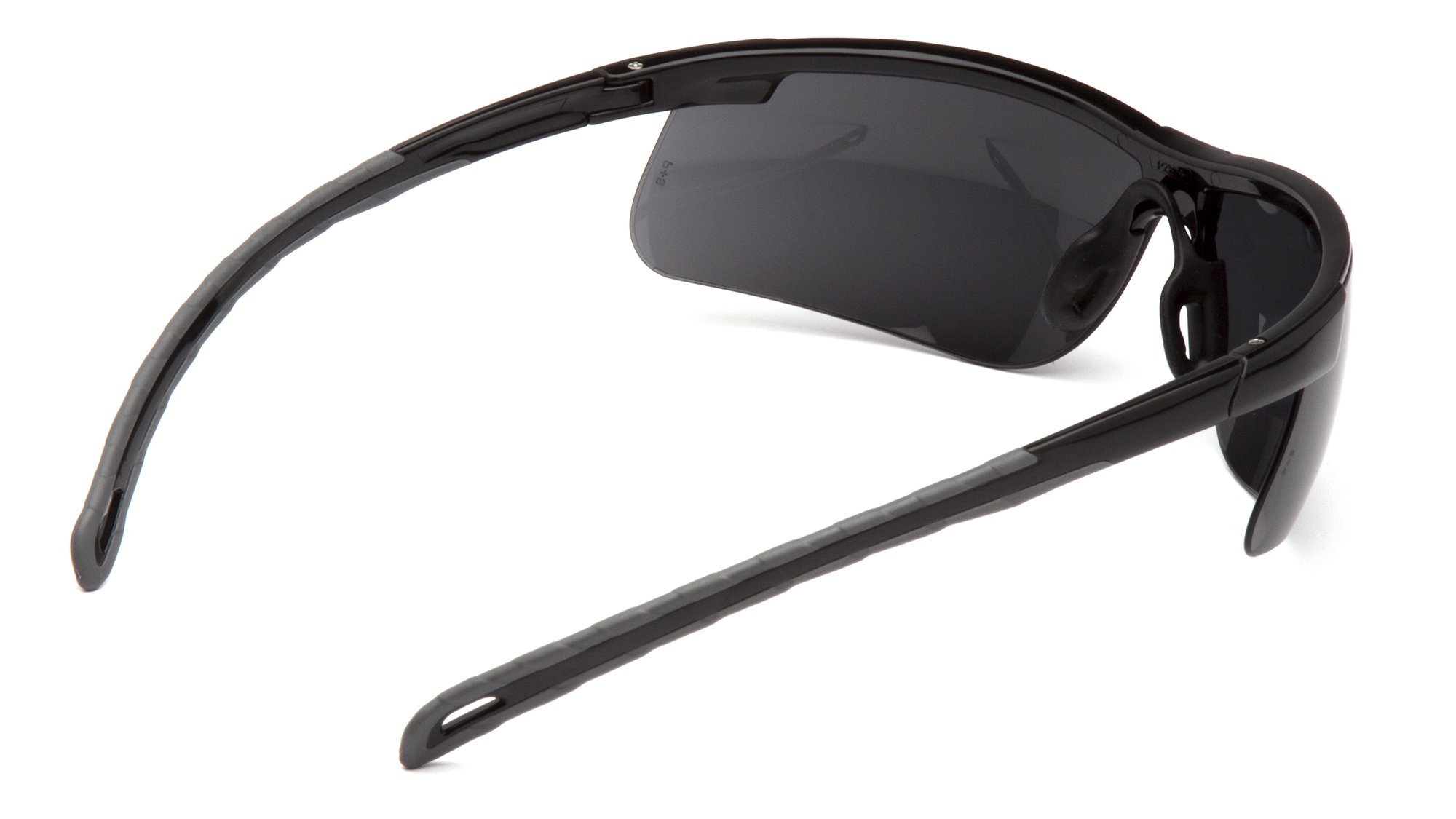 Pyramex Ever-Lite Lightweight Safety Glass Black Frame Dark Gray Anti-Fog Lens