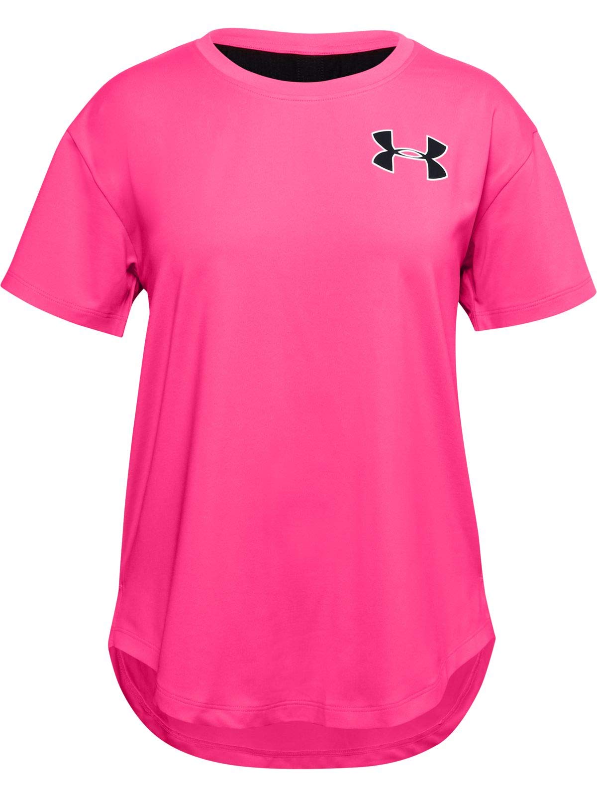 Under Armour Heatgear Armour Short Sleeve, Cerise (653)/Black, Youth X-Small