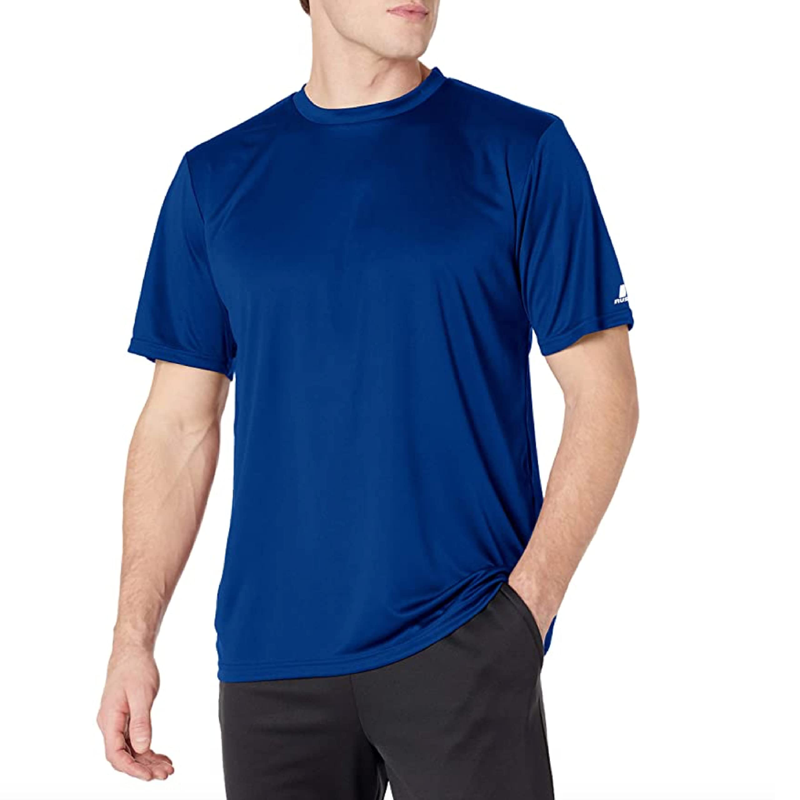 Russell Athletic Mens Short Sleeve Performance T-Shirt, Royal, Large US