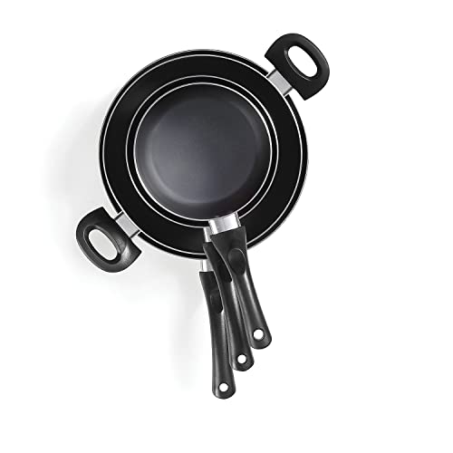 Starfrit 034402-001-SBA2 Starbasix Non-Stick Aluminum 7-Piece Cookware Sets, NORMAL, Black