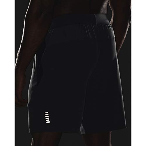 Under Armour Qualifier Speedpocket 9-inch Linerless Shorts, Pitch Gray (012)/Black, X-Large