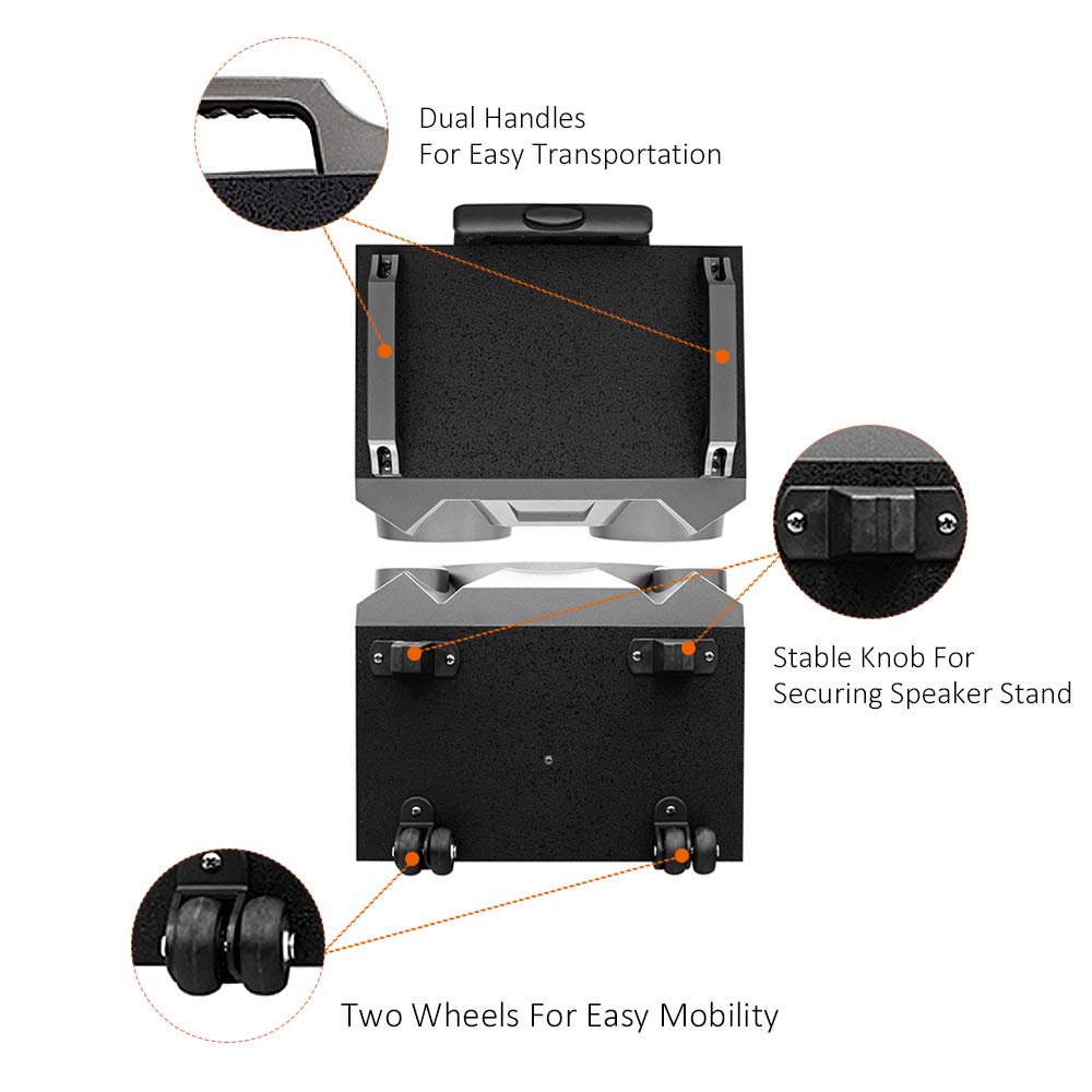 Starqueen Karaoke Machine Portable Karaoke Speaker for Adults and Kids 12” Woofer Rechargeable PA System with 2 Wireless Micorphone/Remote/Wheels/DJ Lights, Karaoke Party Amplifier Sound System