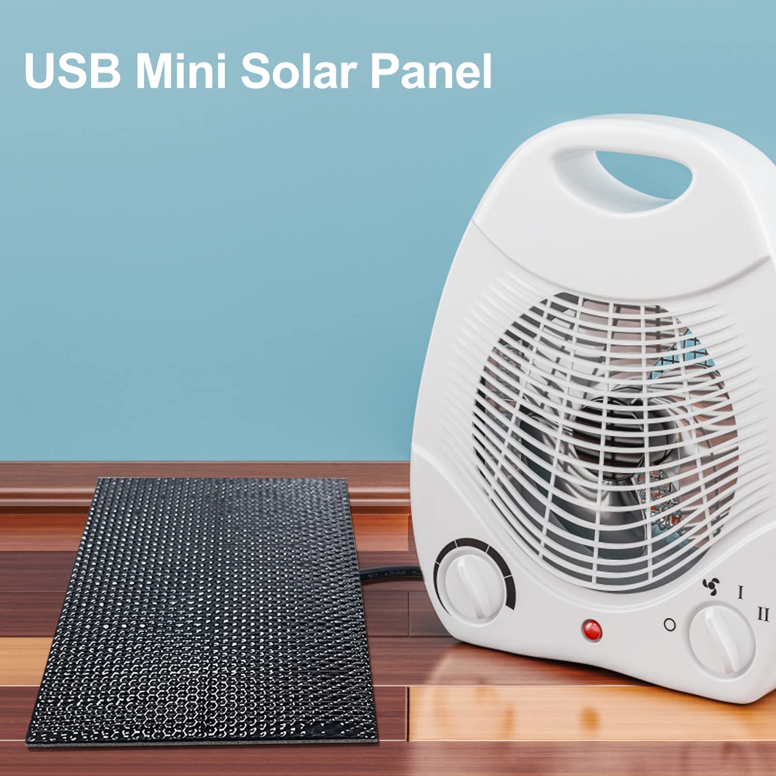 TREGOO Mini Solar Panel, Mini Solar Cells, Solar DIY System Kits Solar Panel Charger Monocrystalline for Bicycle Cameras Camping Solar Panel Waterproof Solar Panel