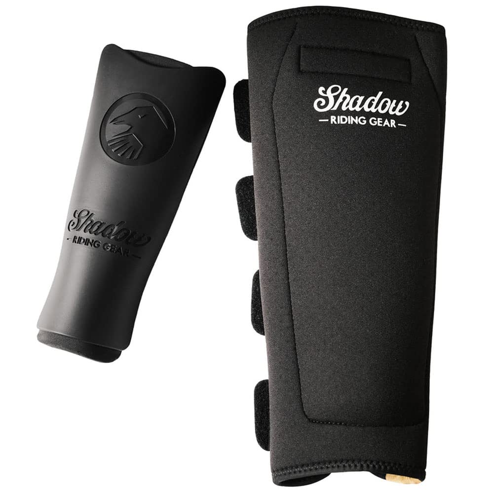 THE SHADOW CONSPIRACY Super Slim Shinners Durable Breathable Adjustable Flexible Soft Shin Guards with Integrated Hardshell, Large/X-Large