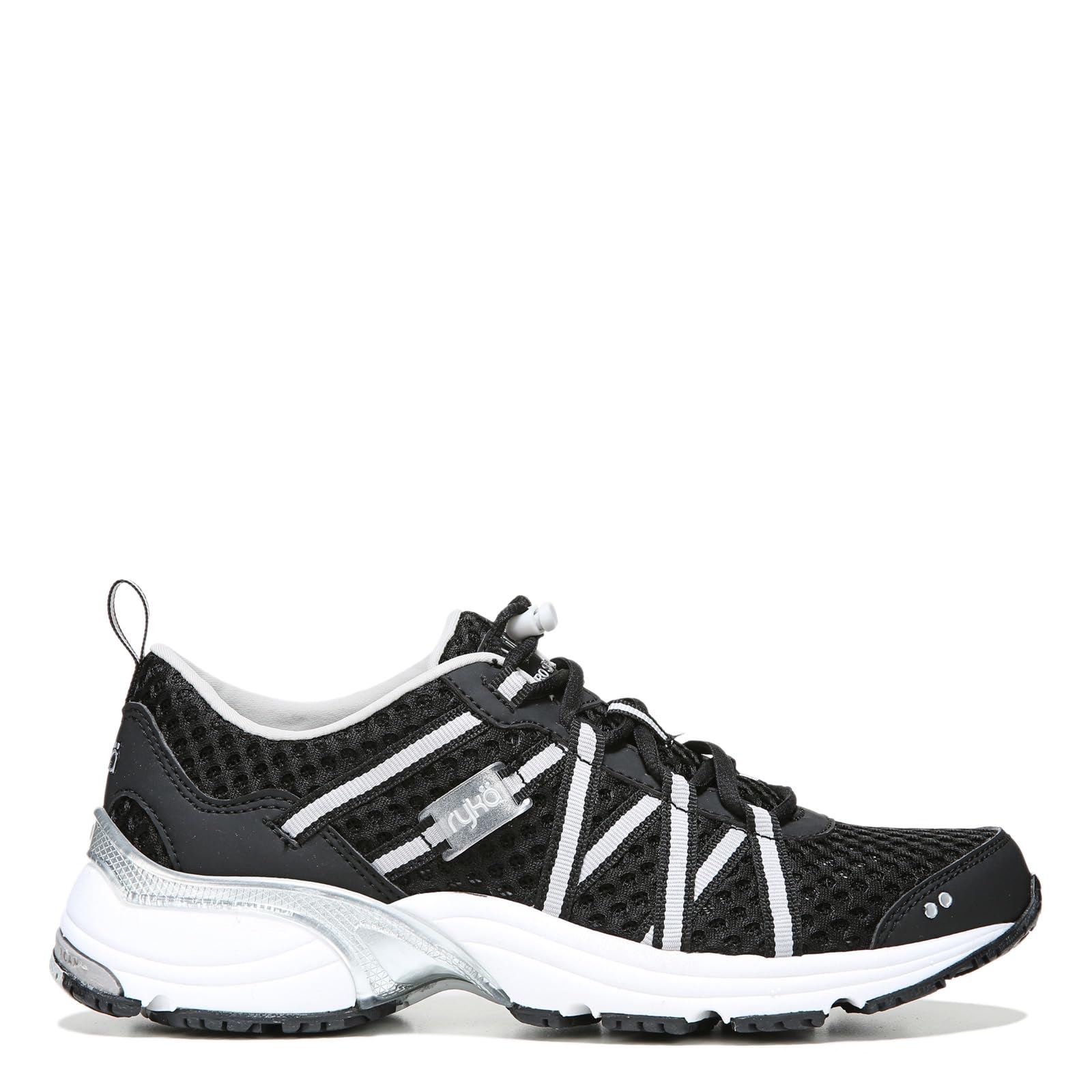 Ryka Womens Hydro Sport Cross Training Water Shoe, Black/White, 8.5 US