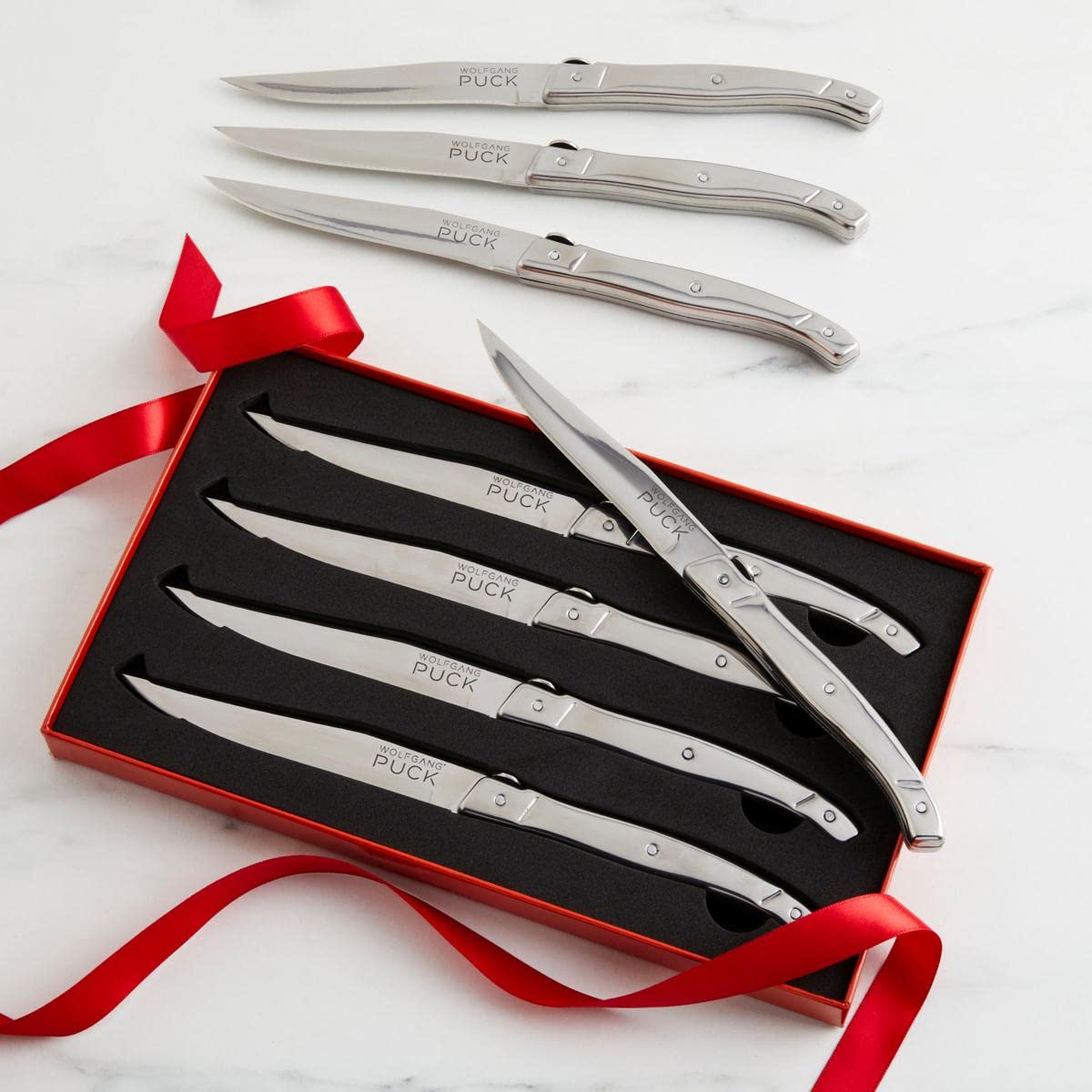 Wolfgang Puck 2-pack 4-piece Steak Knives Gift Sets (Renewed)