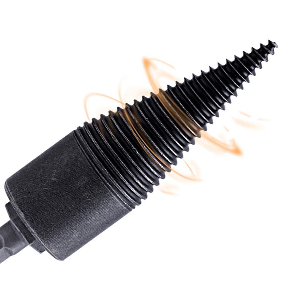 sportuli Firewood Drill Bit Wood Splitter - Hex Shank Log Breaker Reamer Woodworking Tools for Electric Drill Machine 32mm