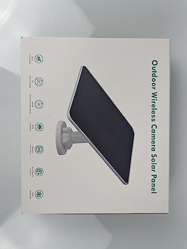 Solar Panel for Ring Doorbell, 6W Solar Panel Compatible with Ring Video Doorbell 2, Video Doorbell 3, Video Doorbell 3+, Video Doorbell 4 and Video Doorbell Plus