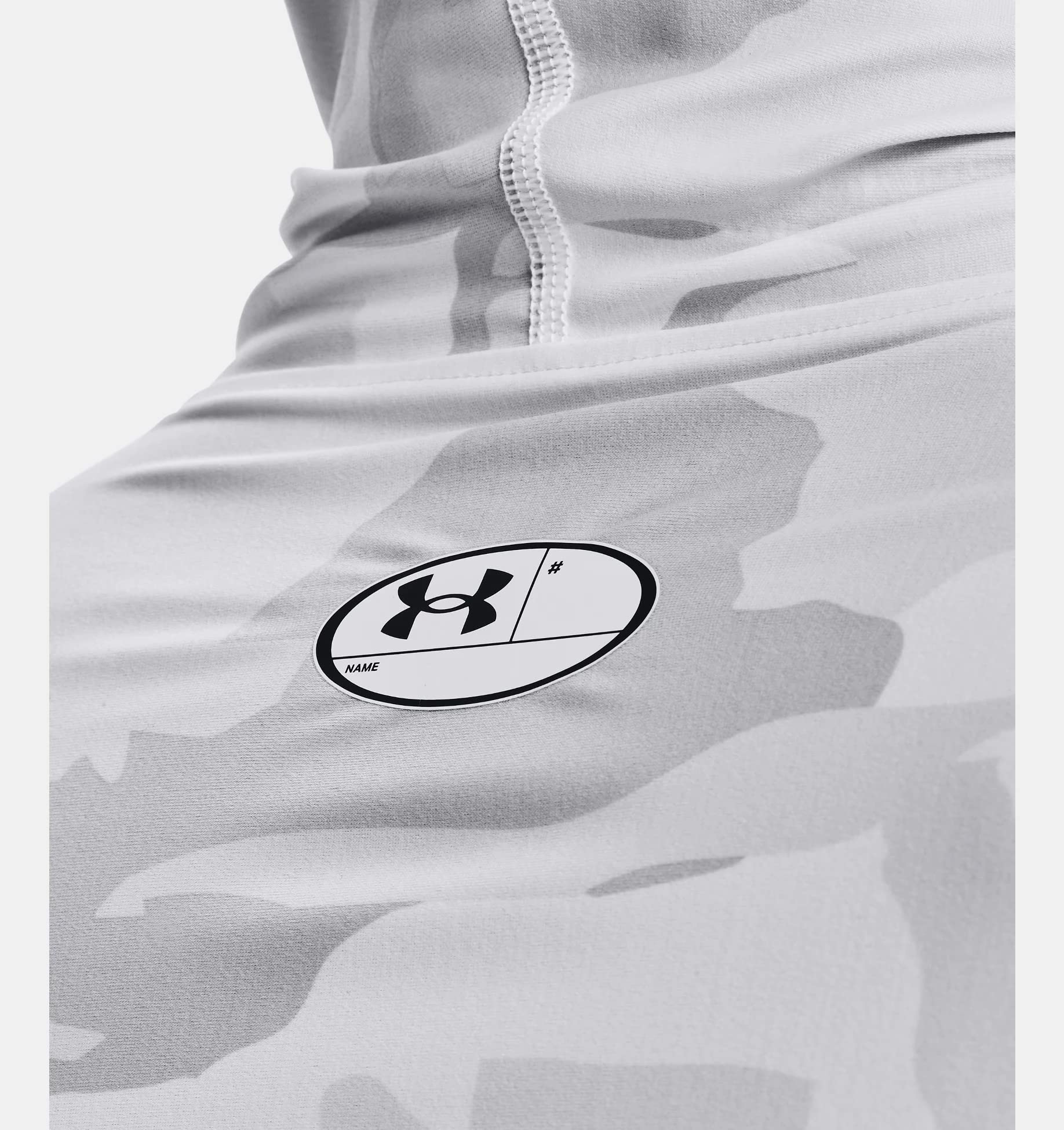 Under Armour Men's HeatGear Iso-Chill Mock Long Sleeve Shirt Top 1371284 (Medium) Camo Grey