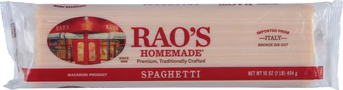 Rao's Homemade Spaghetti Pasta, 16oz, Traditionally Crafted, Premium Quality, From Durum Semolina Flour, Traditional Bronze Die Cut, Imported from Italy