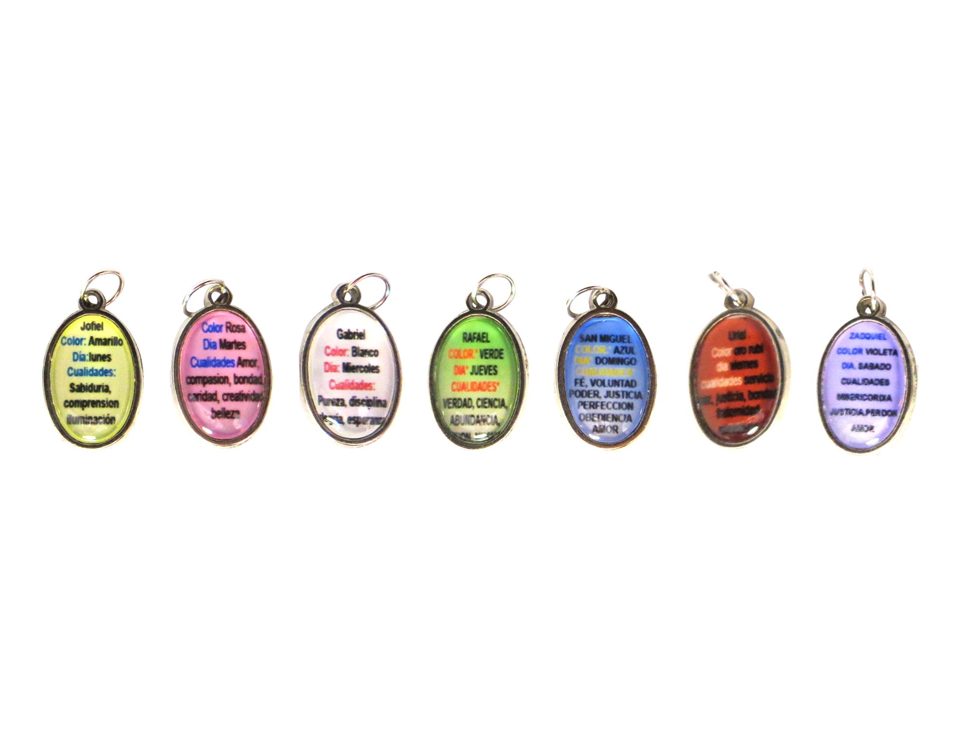 Seven Archangels (Miguel Jofiel Samuel Gabriel Raphael Uriel Zadkiell) Medals Angels (7 pack) Angels Weekly Protection Religious Gift