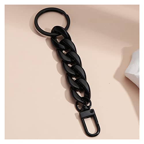 Unisex Keychain Acrylic Plastic Chain Keychain Keyring Ladies Handbag Pendant Accessories Friendship Gift (Color : E3824, Size : One Size)