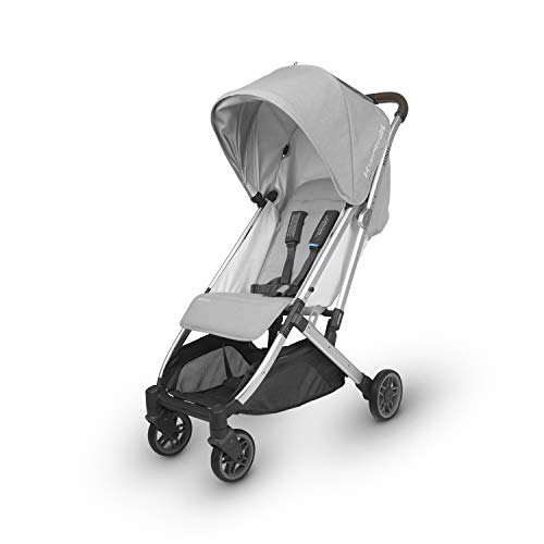 UPPAbaby MINU Stroller-Devin(Light Grey Melange/Silver/Chestnut Leather)+MINU Infant Car Seat Adapter for MESA