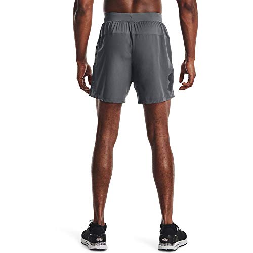 Under Armour Qualifier Speedpocket 7-inch Linerless Running Shorts, Pitch Gray (012)/Pitch Gray, Small