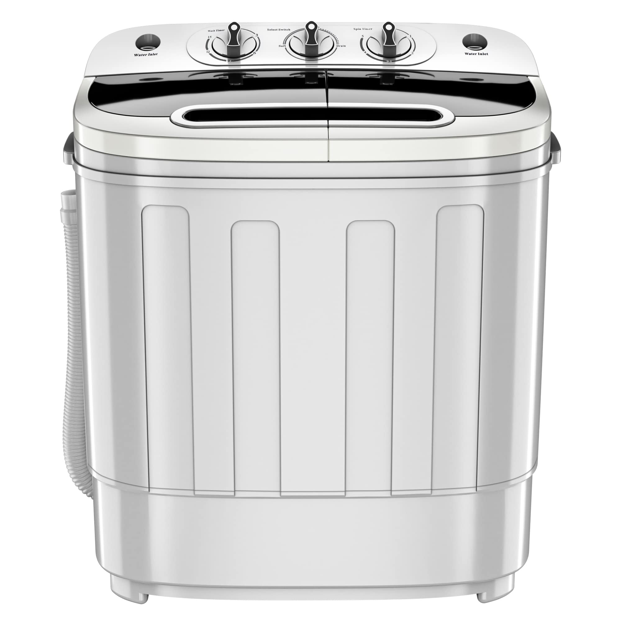 ZENY Portable Clothes Washing Machine Mini Twin Tub Washing Machine 13lbs Capacity with Spin Dryer,Compact Washer and Dryer Combo Lightweight Small Laundry Washer for Home,Apartments, Dorm Rooms,RV