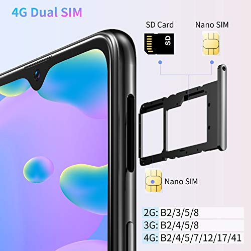 Unlocked Smartphones, Blackview A80, 4G Dual sim Unlocked Cell Phones, Bundle Android 10 OS 2GB+16GB ROM, 6.21" HD+, Fingerprint Face Detection, 4200mAh high Capacity Battery, at&t Phone on Cricket