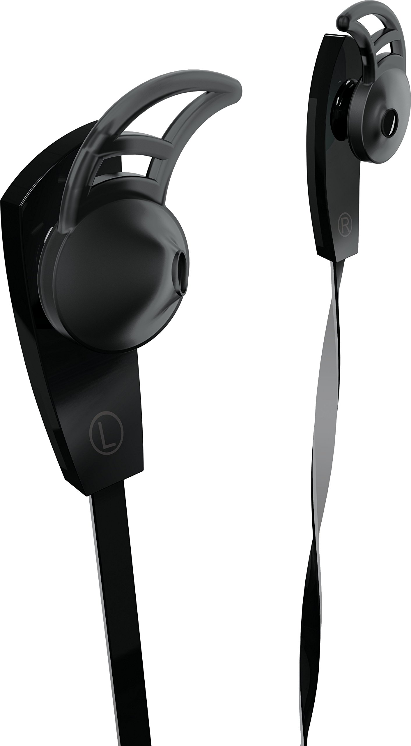 SHARPER IMAGE SHP888OR Premium Sport Earbuds For Running and Exercise Activities, Built-in Mic, Compatible with All Devices, Orange