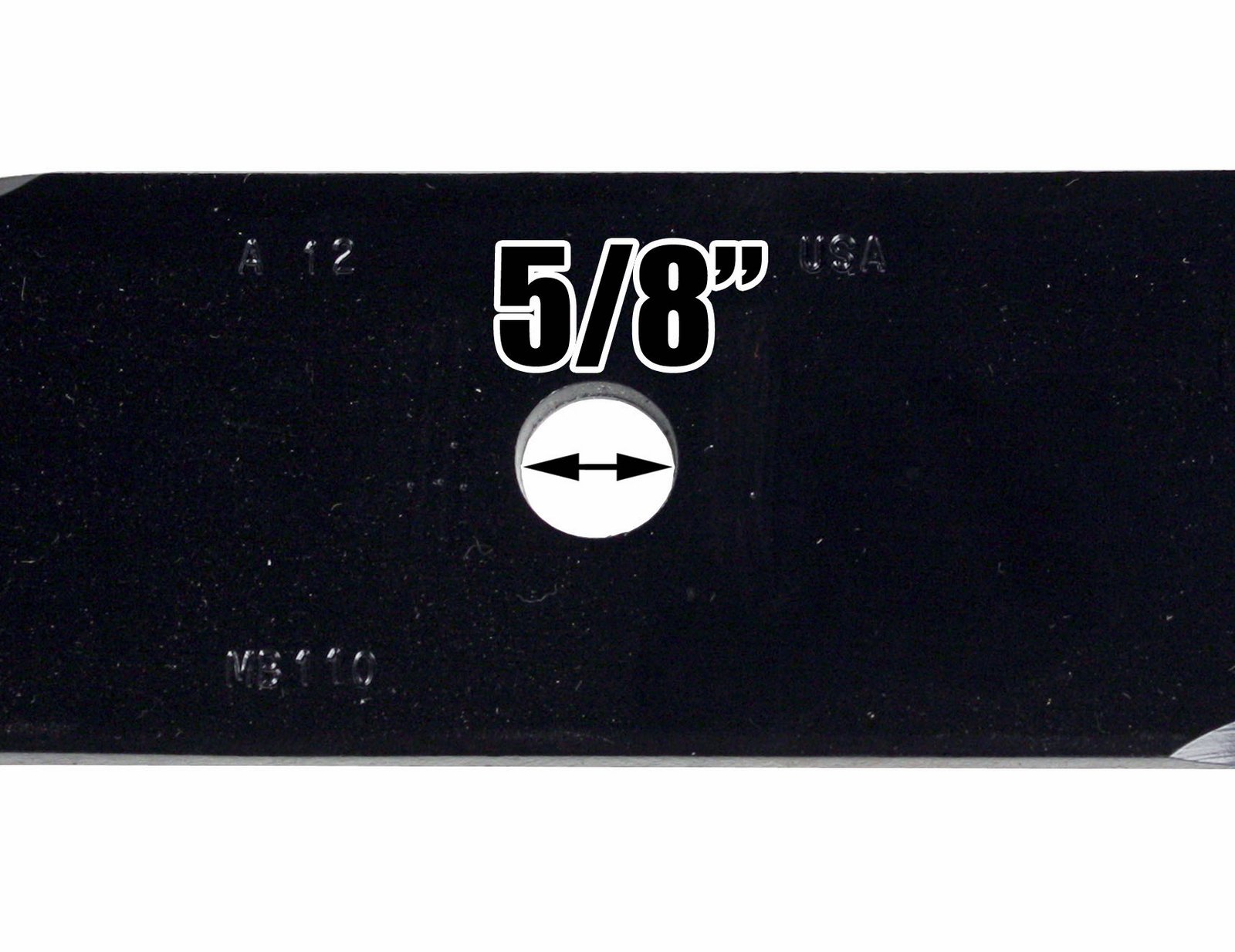 USA Mower Blades (6 MB110BP Mulching for Bad Boy 038-5350-00 038-5350-0050 Length 16-1/2 in. Width 2-1/2 in. Thickness 0.204 in. Center Hole 5/8 in. 32" 48" Deck