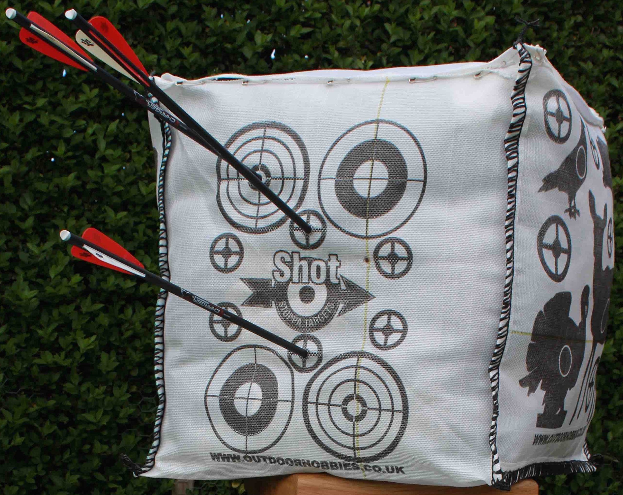 Shot Stoppa Archery Target Cube Fill Yourself Crossbow Target Will Stop Arrows & Crossbow Bolts at 10ft 2 Finger Removal