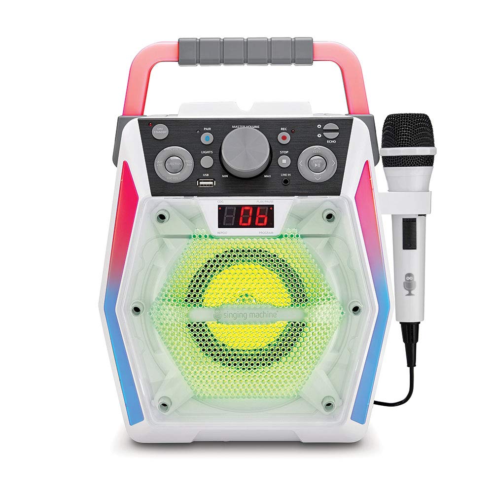 The Singing Machine SML2200 Glow Bluetooth CDG Karaoke Machine