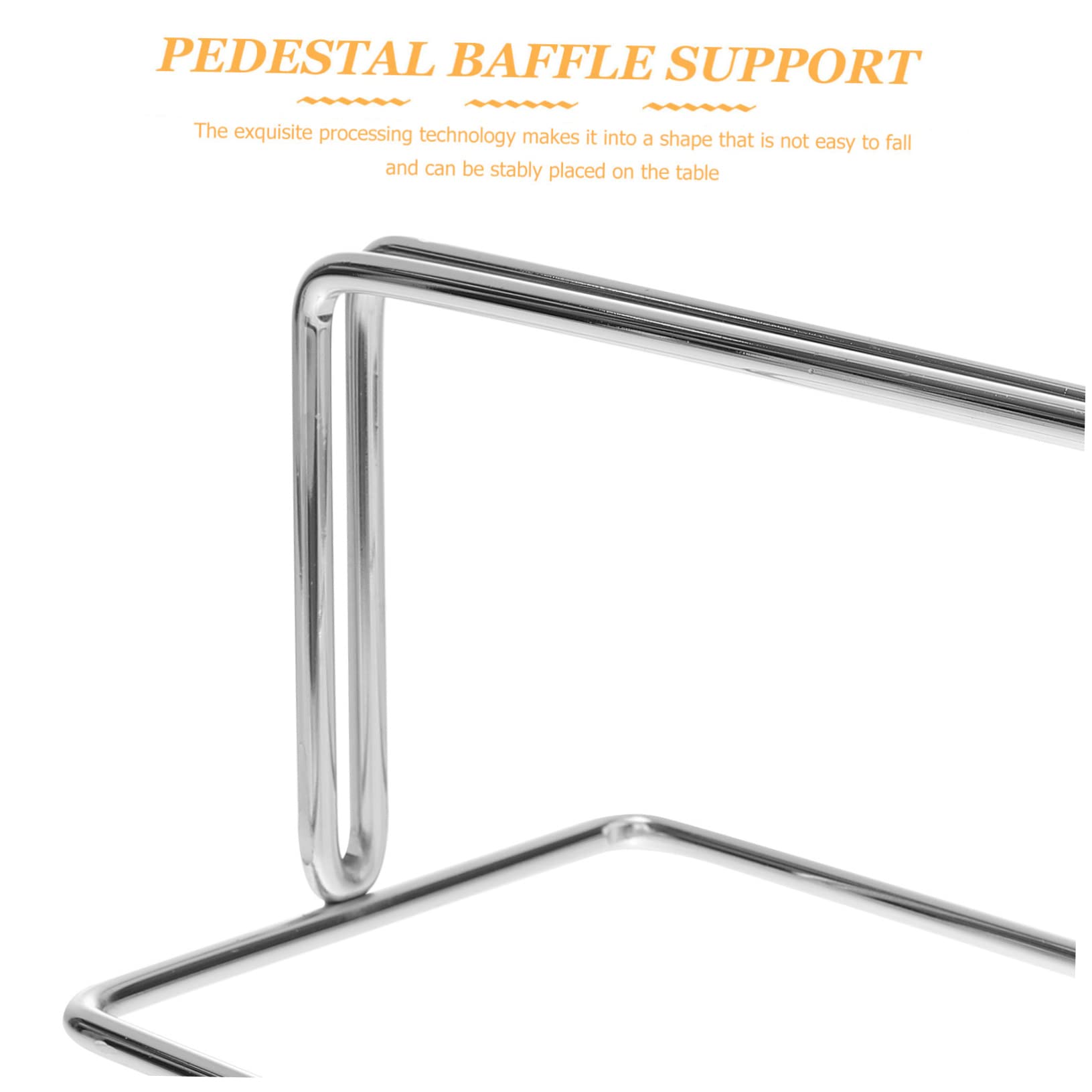 SECFOU Baffle Bracket Stainless Steel Metal Stand Privacy Divider Panel Clips Stainless Table Metal partition Bracket Metal Brackets Privacy Divider Bracket Office Safety mask Desk