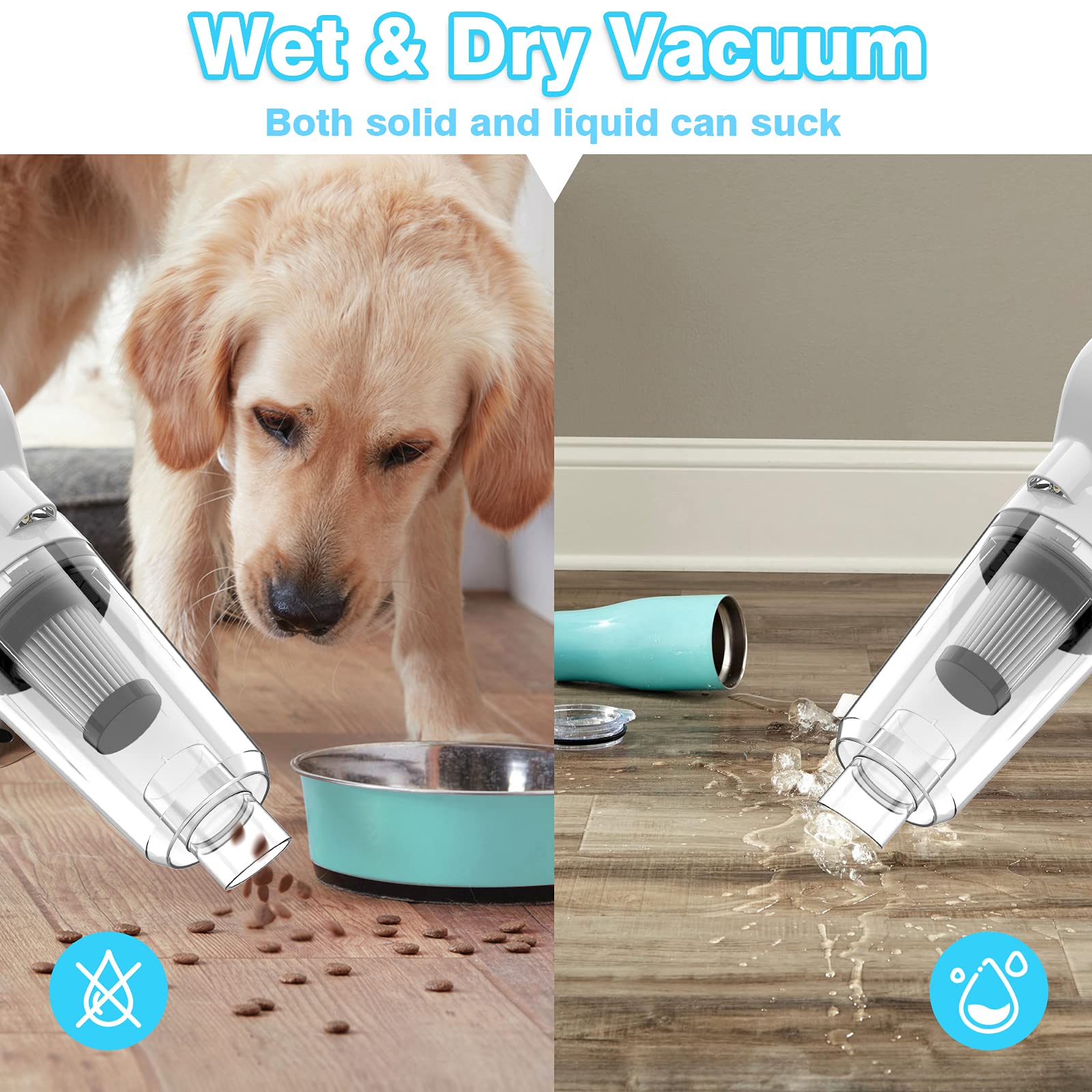 Vigkent Handheld Vacuum Cordless,9000pa High Power Hand Vacuum Dust Busters Cordless Rechargeable Portable Mini Car Vacuum Cleaner, Hand Held Vacuuming Cordless 小卖清货,大卖请手下留情