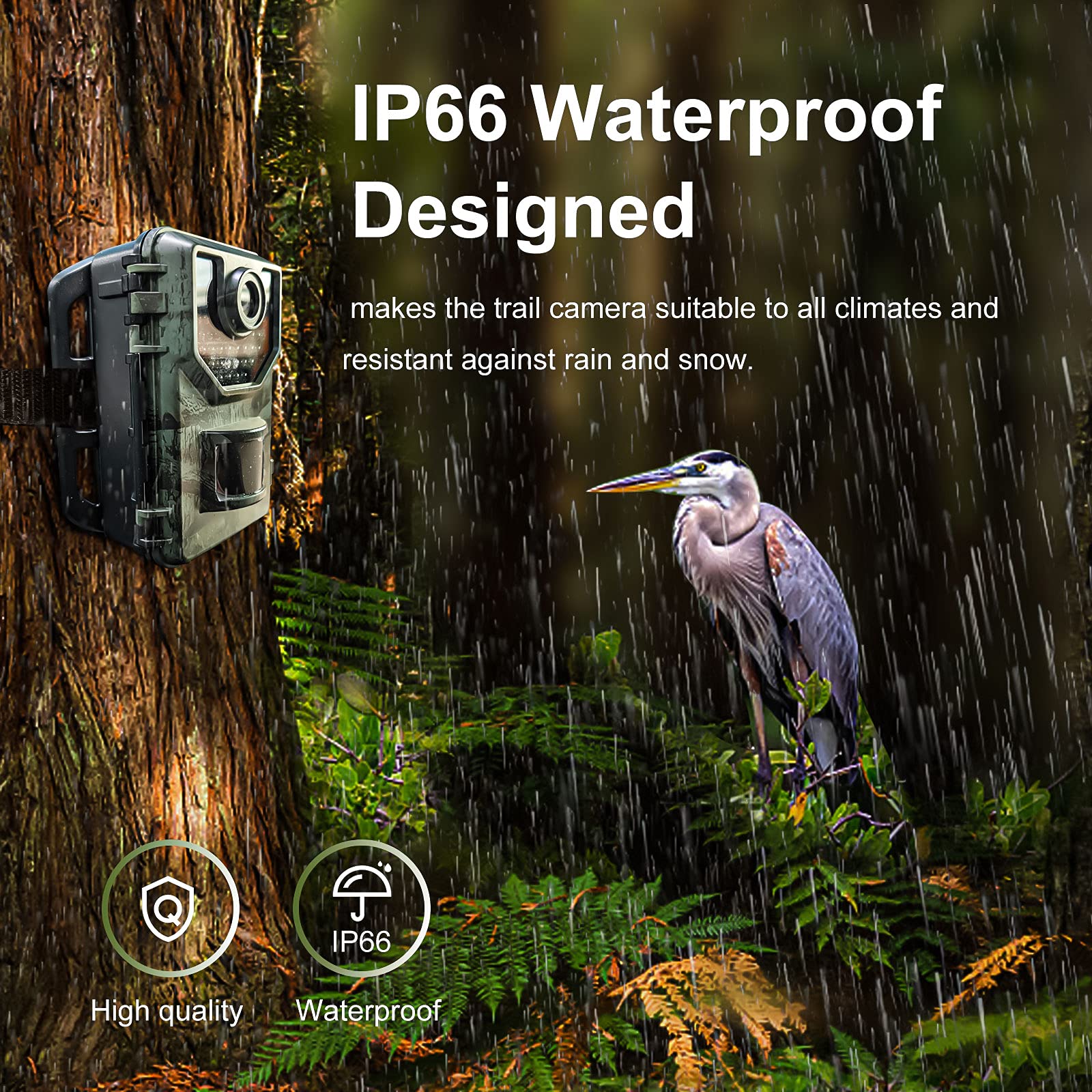 SESERN 2022 Upgrade Trail Camera 1520p 20mp, Game Camera with Night Vision Motion Activated and Ip66 Waterproof, Hunting & Game Cameras with 2.4" LCD 120¡ãdetecting Range 0.2s Trigger Time