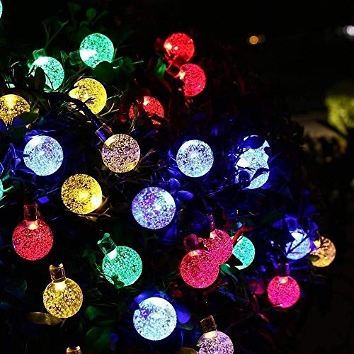 WDWL Solar String Light, Outdoor Fairy Lights,Waterproof Crystal Ball Decorative Lights for Garden, Terrace, Garden, Home Decorative Lights