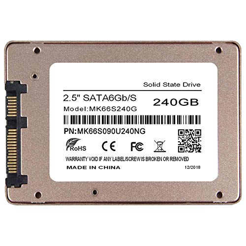 Tangxi SATA III 6Gb/s 2.5 Inch Internal Solid State Drive 60G/120G/240G/360G/480G/1TB Supports for NCQ and Trim(240G Gold)