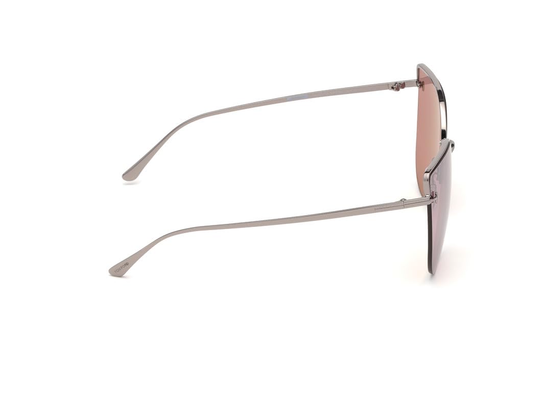 Tom Ford INGRID-02 FT 0652 Ruthenium/Pink 60/17/135 women Sunglasses